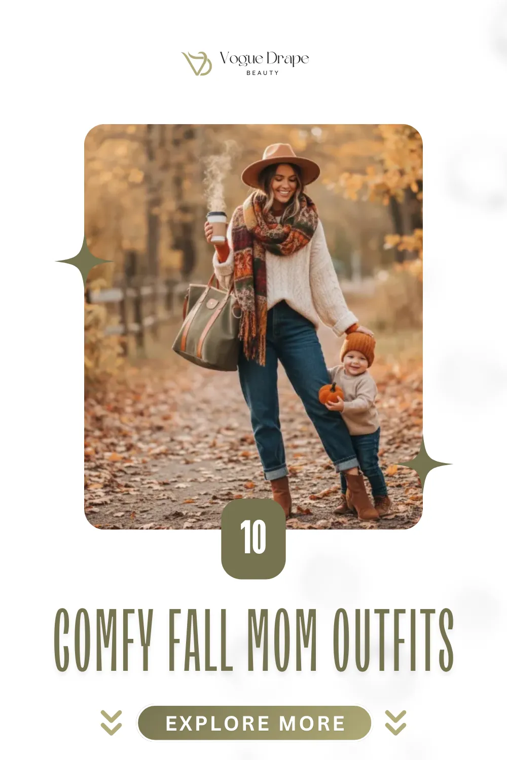 10 Cute Comfy Casual Fall Mom Outfits - Vogue Drape Beauty